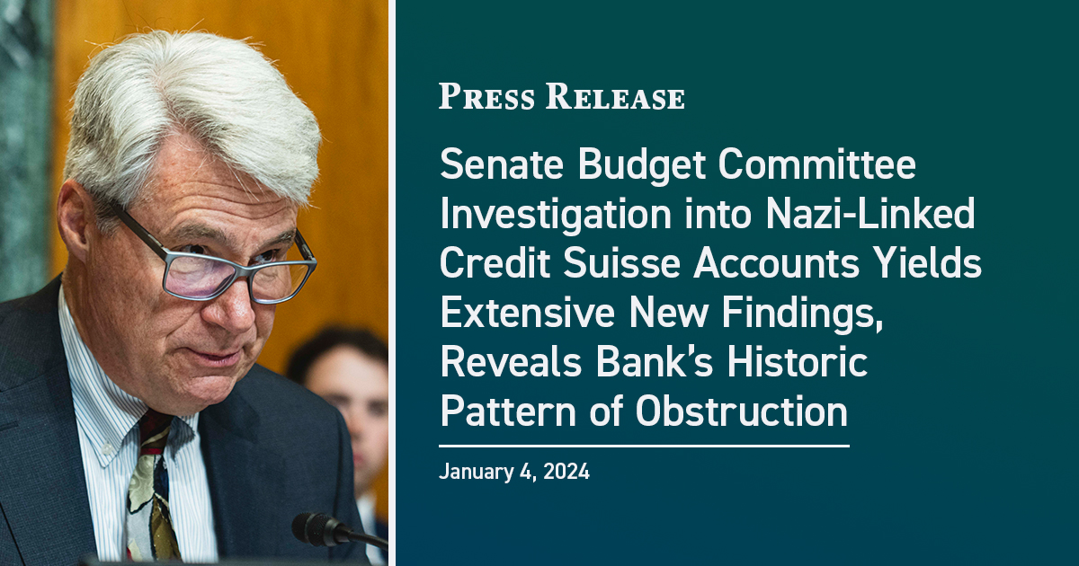 Chairman Press | Chairman's Newsroom | Chairman | U.S. Senate Committee ...